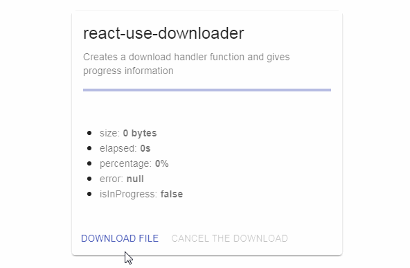 Creates a download handler function and gives progress information with ...