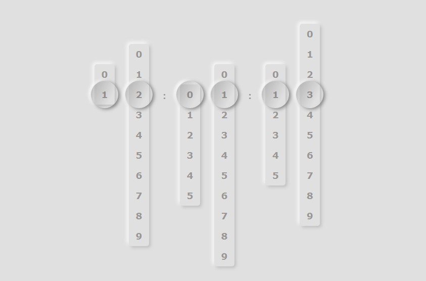 A Neomorphism Ui Digital Clock Build With React