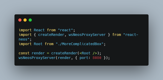 A React Renderer That Can Create Objects Inside Of Neos
