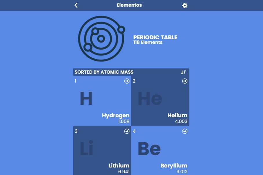 A React application that allows you to explore periodic table elements