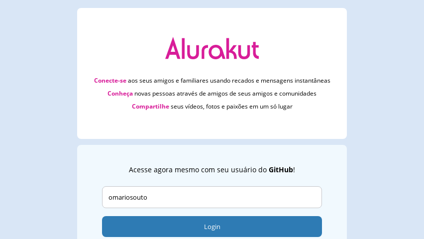 Alurakut - React.js Examples