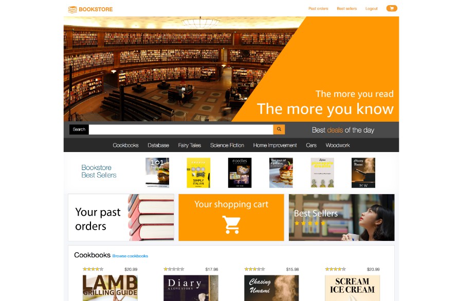 A multi-tier ecommerce web application built using React