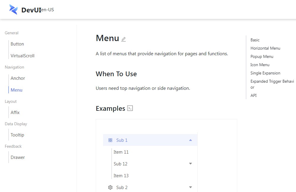 Devui Components Based On React