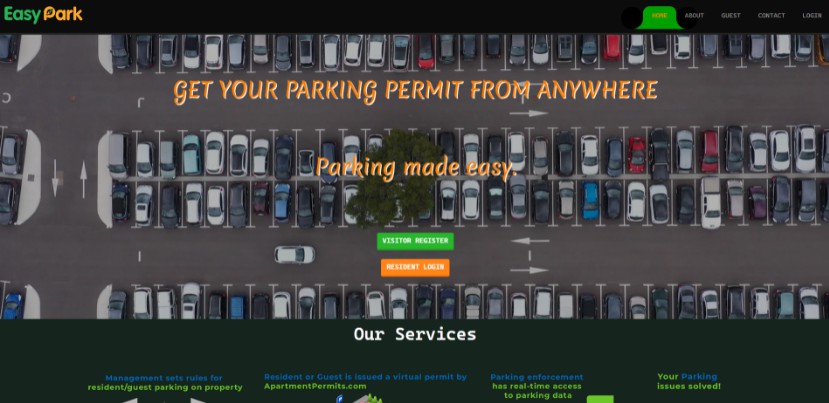 Get Your Parking Permits From Anywhere Web App Built Using React And ...
