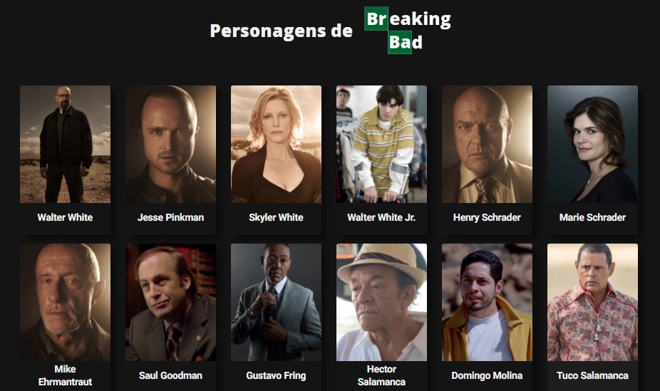 List of all characters from the Breaking Bad series using The Breaking Bad API