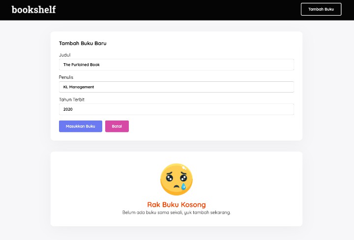 Bookshelf App built with ReactJS