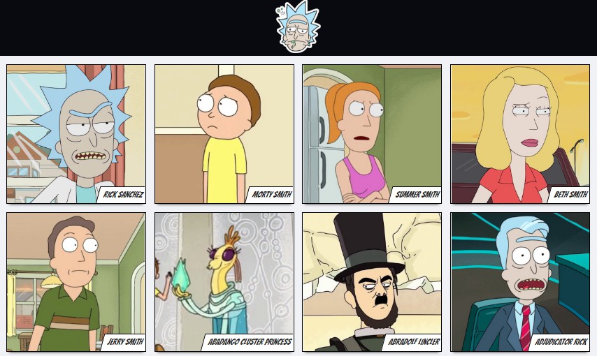 Single Page Application That Uses Rick And Morty Api Along With React And Redux 7698