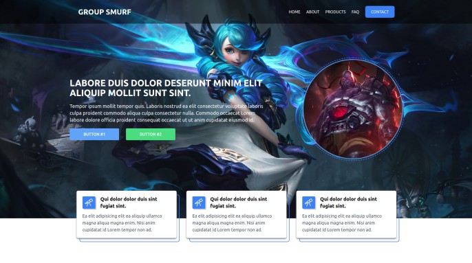 A portfolio page made using React.js and Tailwind CSS