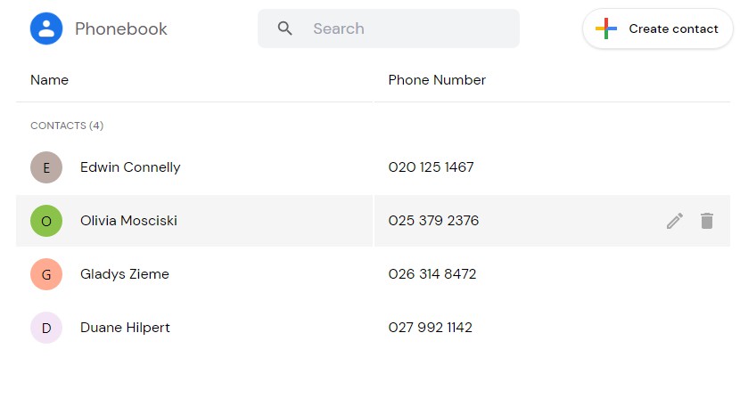 Contact - React.js Examples