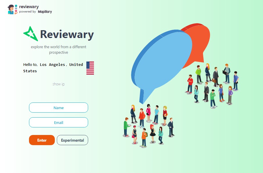 Leave reviews in the street view of MapillaryJS