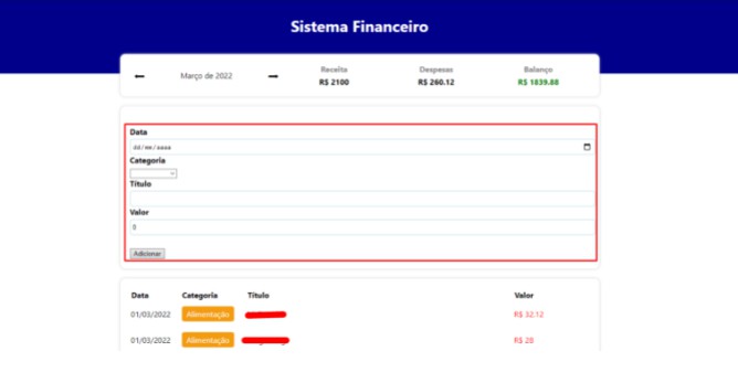 Personal Finances Tracker using React