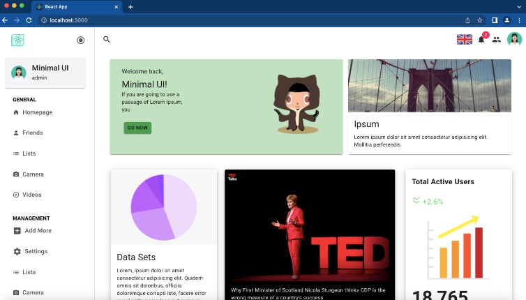 Templates - React.js Examples