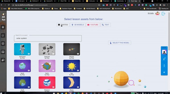AR platform for teachers to create augmented reality experiences
