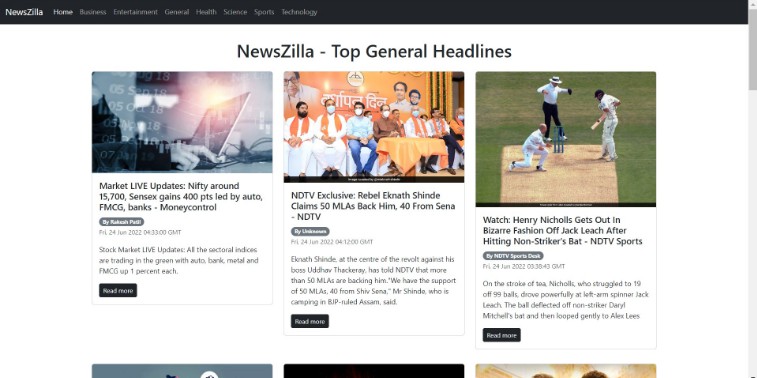 A full-featured interactive web application in HTML, CSS and React JS ...
