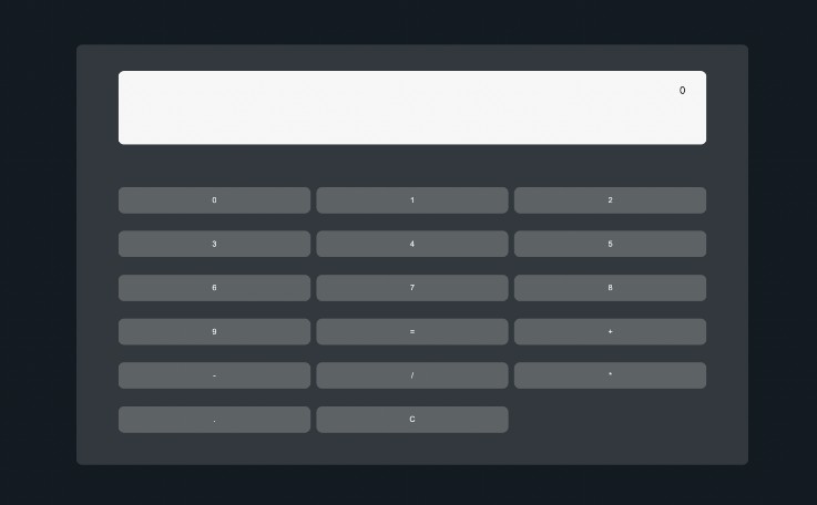 A JS calculator with React and Redux