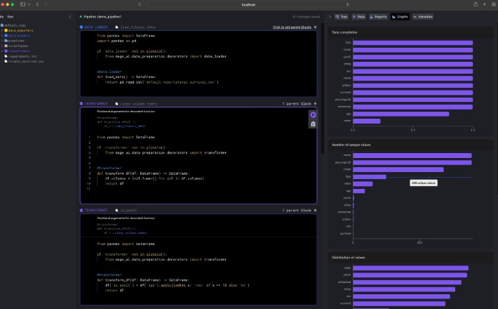 Mage - An open-source code editor for transforming data and building ML ...