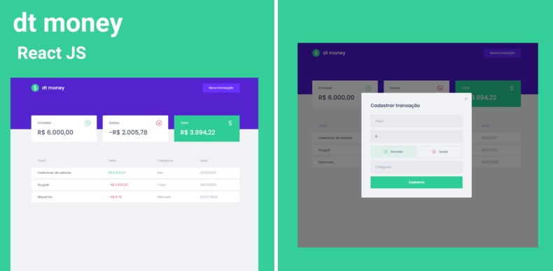 Finance - React.js Examples