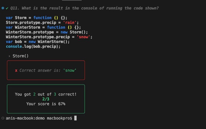 Practice Linkedin Quizzes From Your Terminal