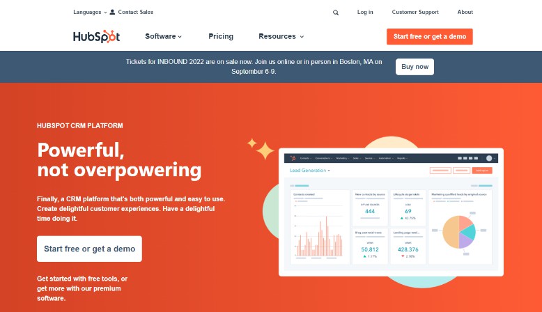 HubSpot WebSite Clone Built with React