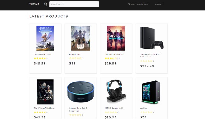 Ecommerce - React.js Examples