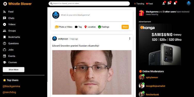 Social - React.js Examples