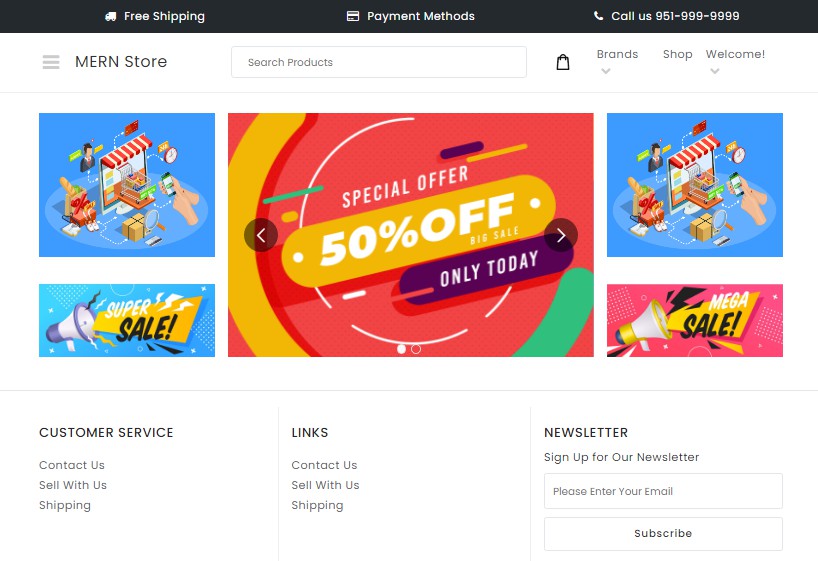 An ecommerce Website built with React and Mongoose