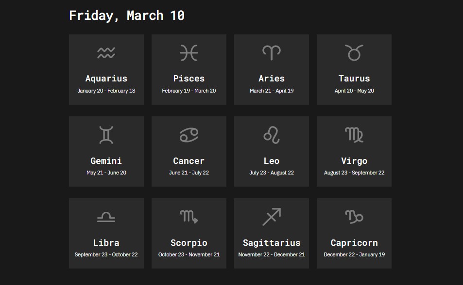 A daily horoscope website using Apify and Gatsby
