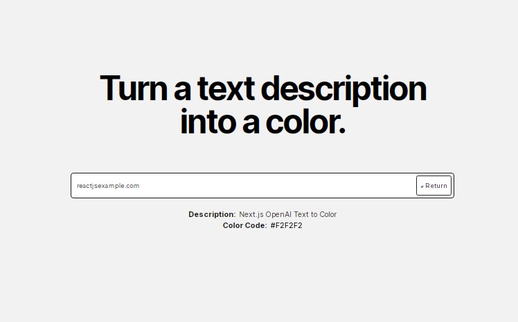 A simple project which uses OpenAI API to turn a text description into ...