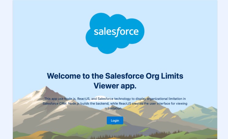 Salesforce Limits Tracker Built With React