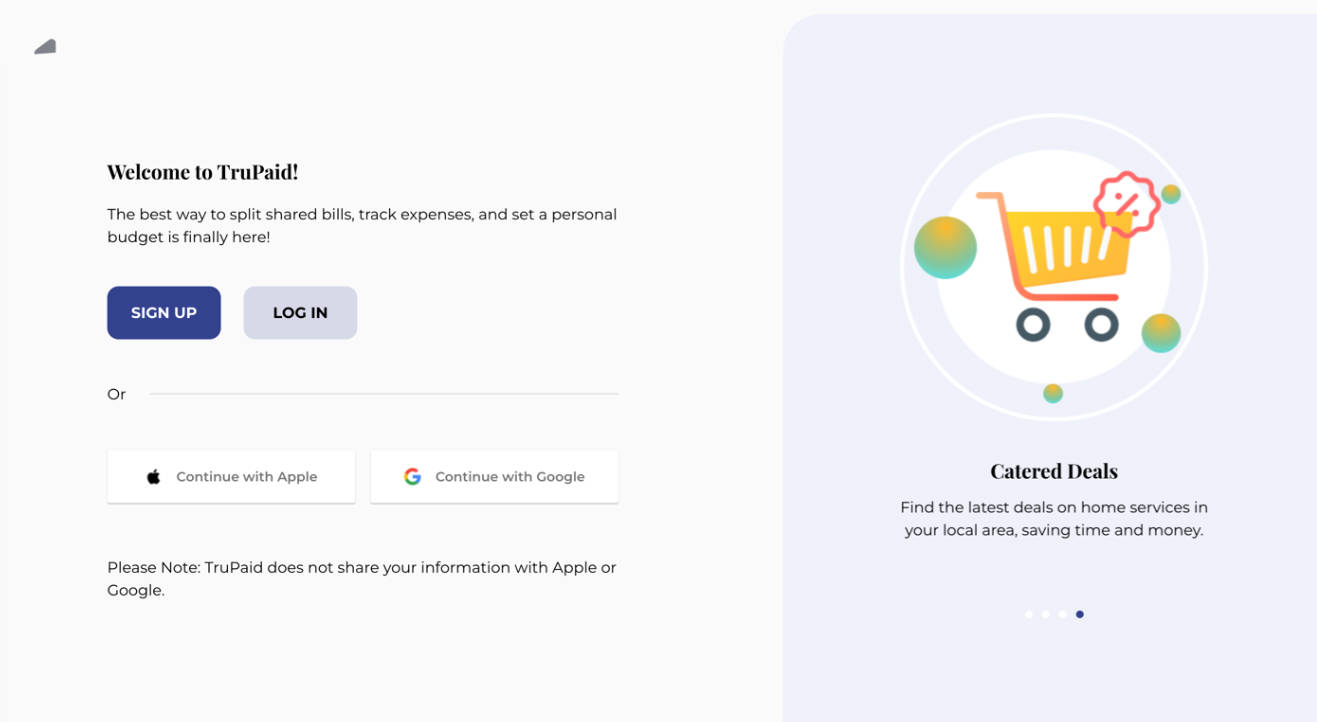 React share track or split bills platform