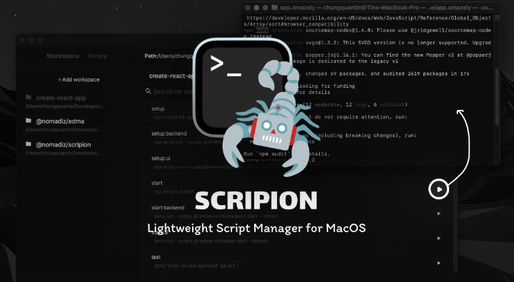 A lightweight desktop script manager for MacOS