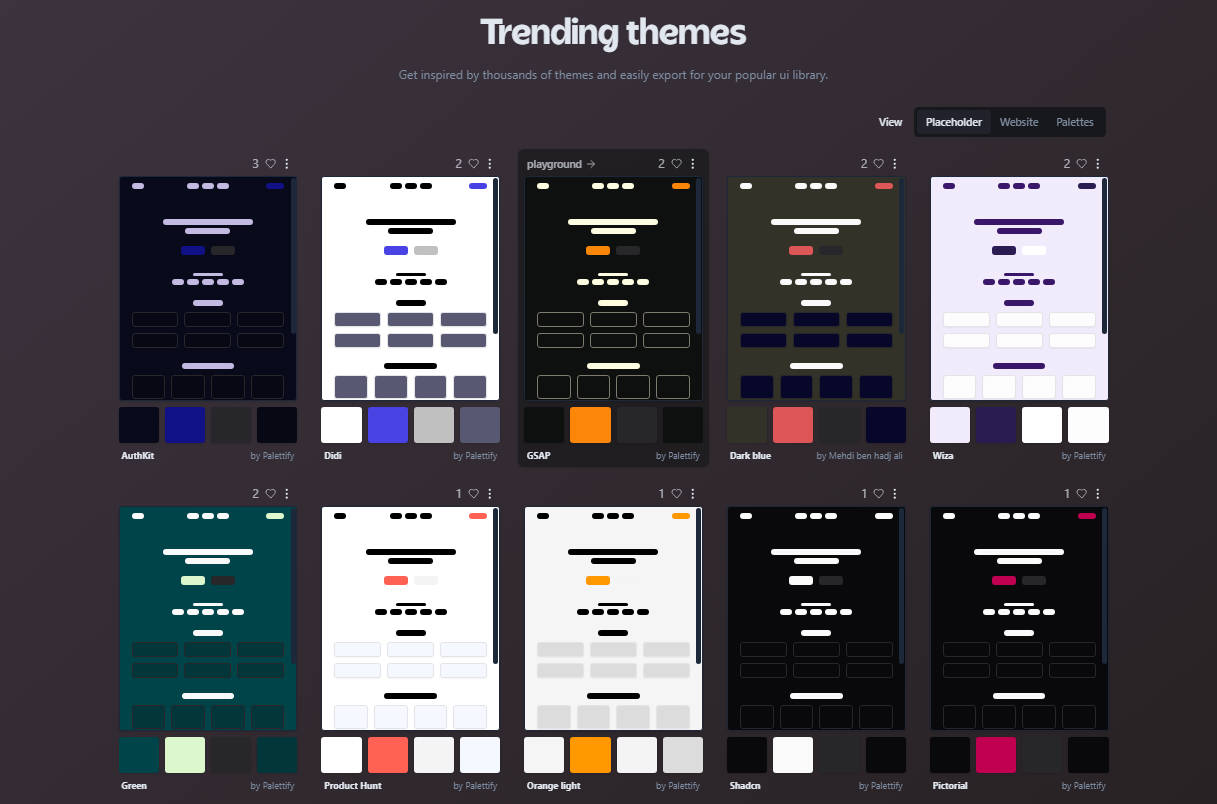 Palettify: Redefining Web Design with Complete Themes and Instant Previews